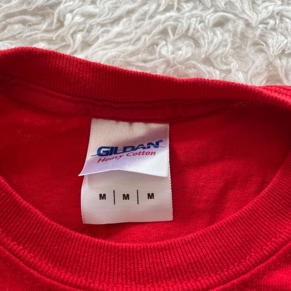 Gildan | Tops | American Red Cross Red T Shirt | Poshmark